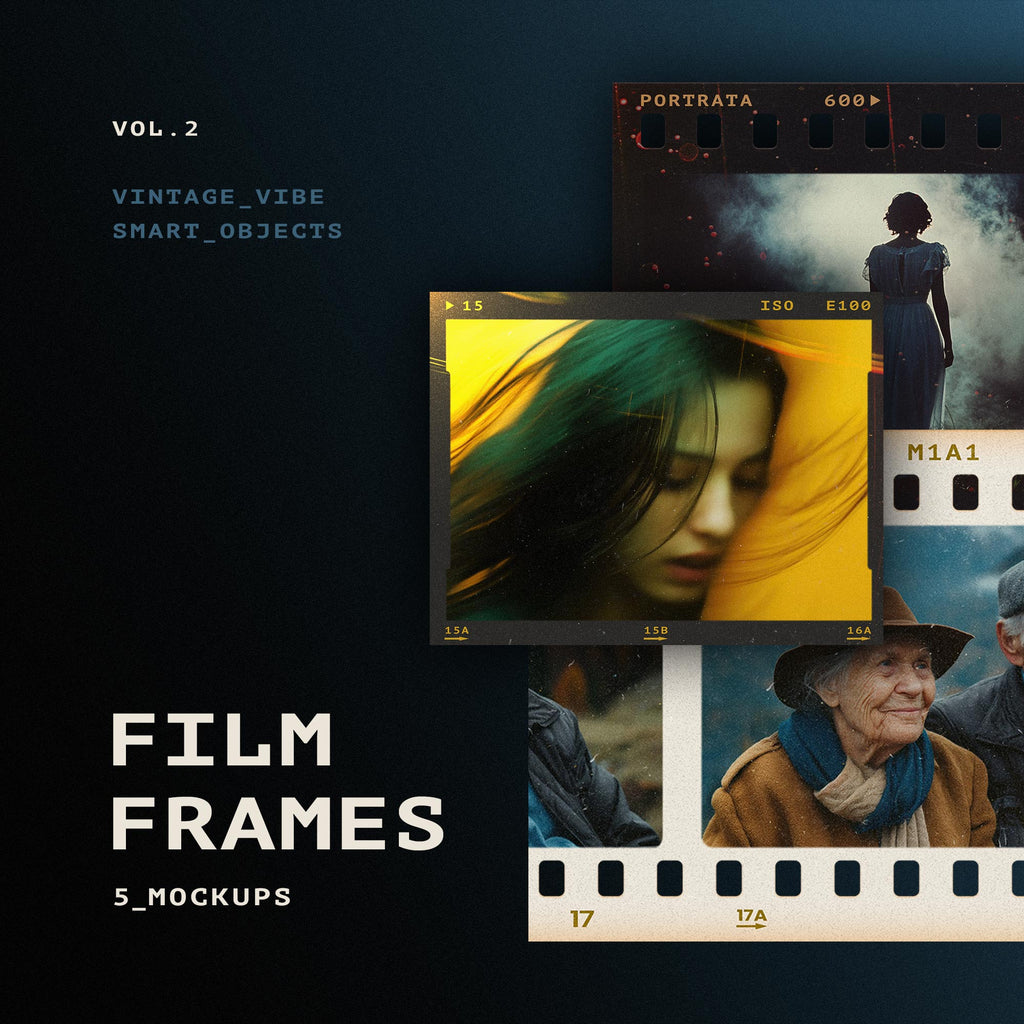 Film Frames Mockups 2 by Pixelbuddha
