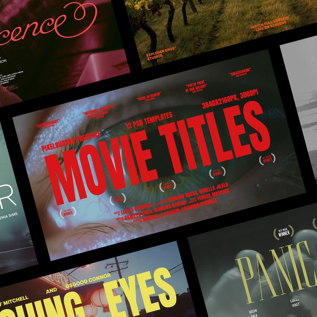 Film Titles Collection by Pixelbuddha