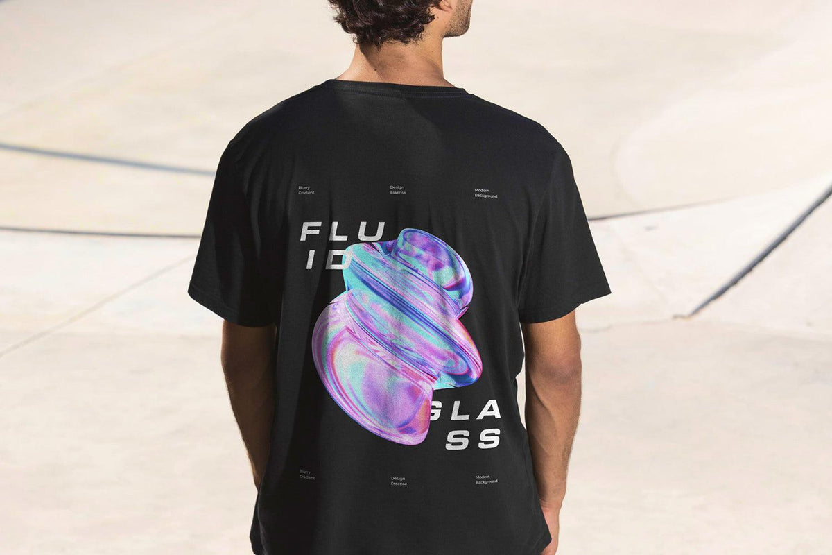 Fluid Glass 3D Shapes by Designessense