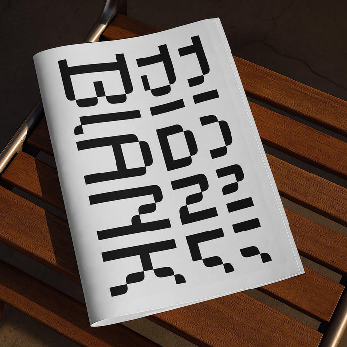 Folded Editorial Poster Mockup by Blank Studio