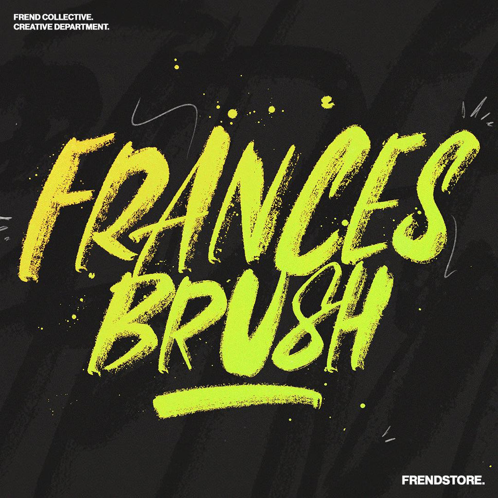 FRANCES BRUSH Font by FREND.