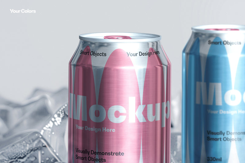 Frozen Can Mockup Set by Pixelbuddha