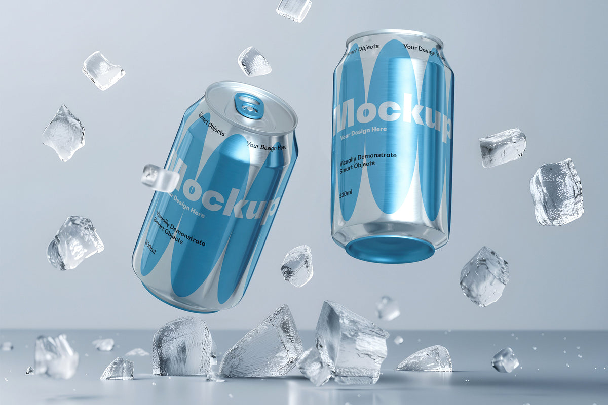 Frozen Can Mockup Set by Pixelbuddha