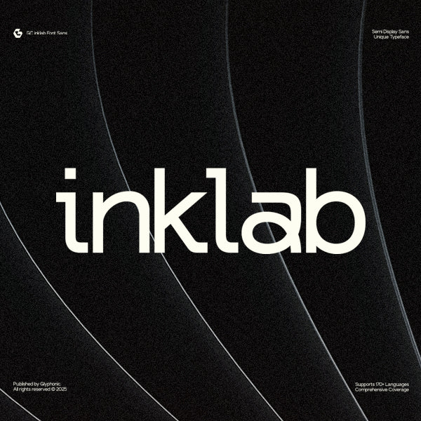 GC Inklab - Bold Fusion of Geometry by Glyphonic