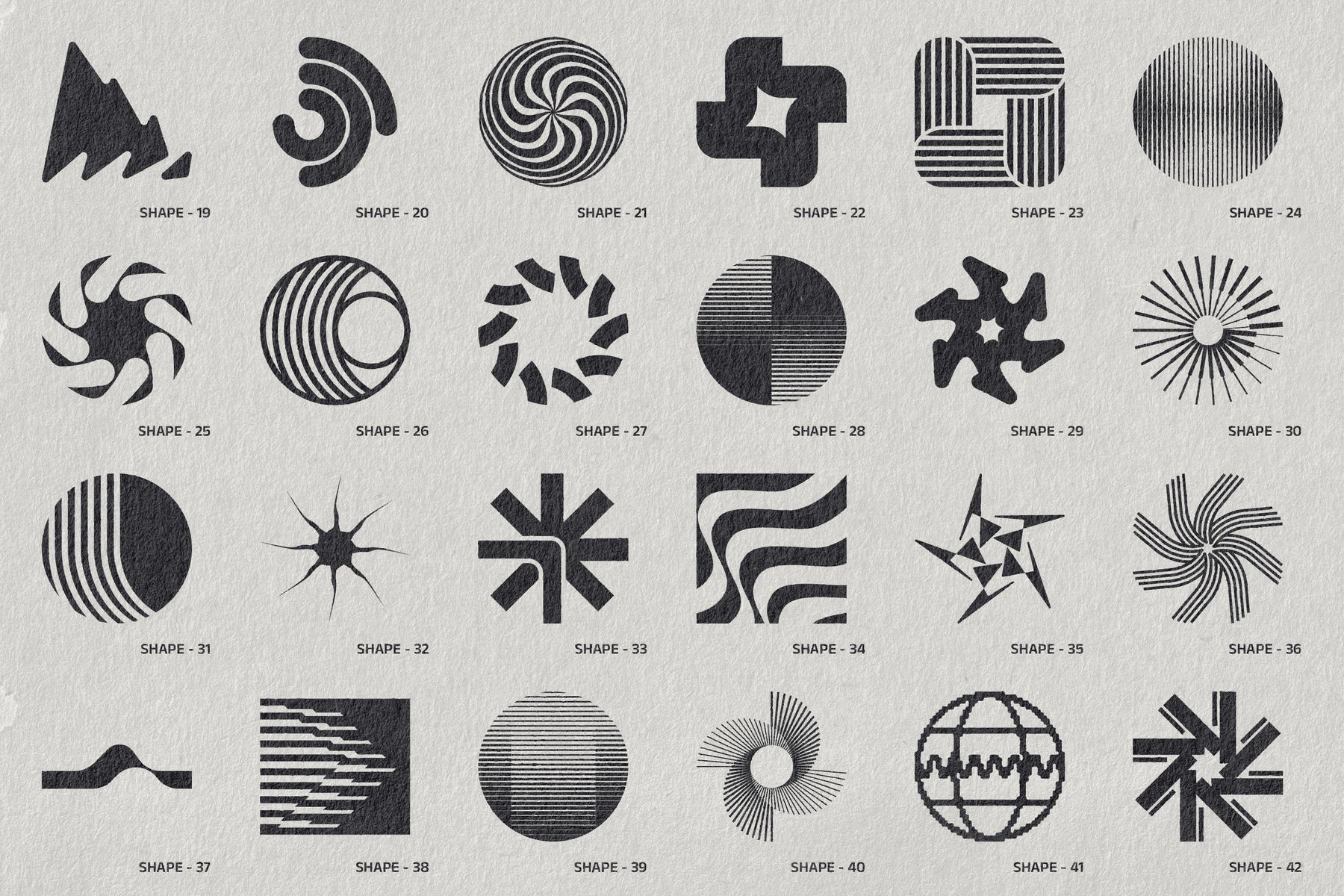 GeoForm Kit - 96 Shapes, Badges by Vanzyst