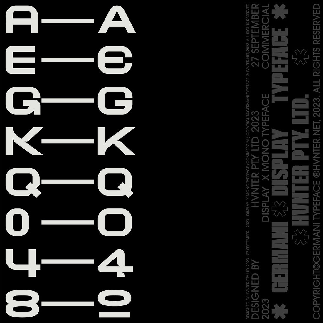 GERMANI Typeface by HVNTER