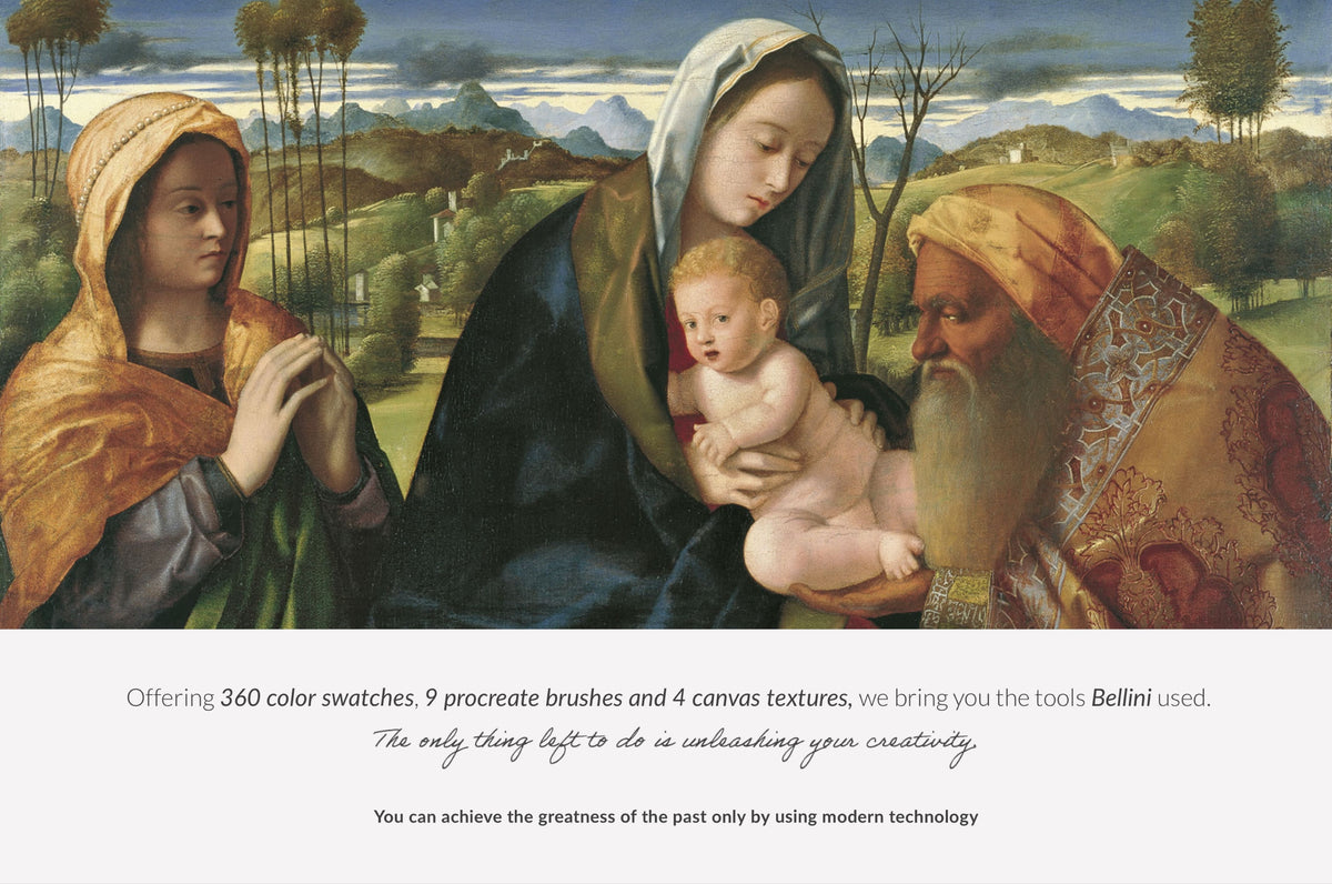 Giovanni Bellini Procreate Brushes & Color Palettes by Digi Life