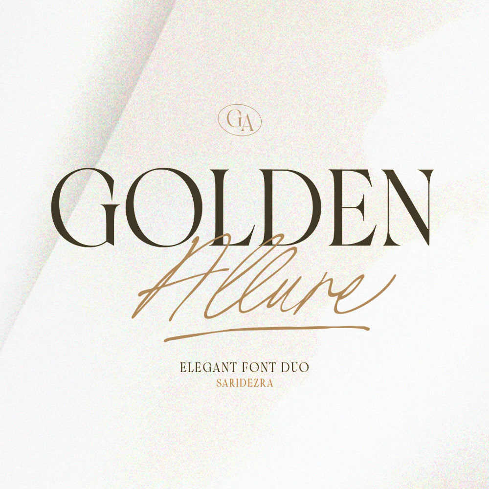 Golden Allure - Elegant Font Duo by Sarid Ezra