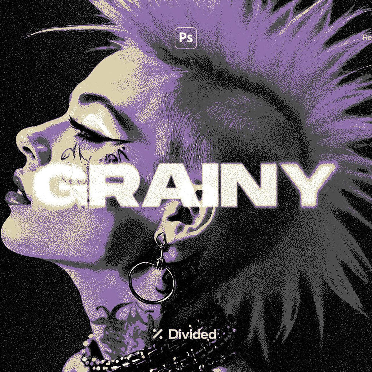 Grainy Reticulation Effect by Divided.co