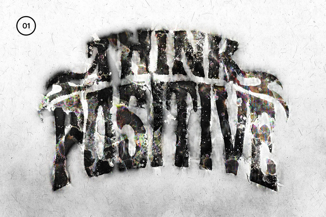 Grunge Wall Distortion Mockup by Pixelbuddha