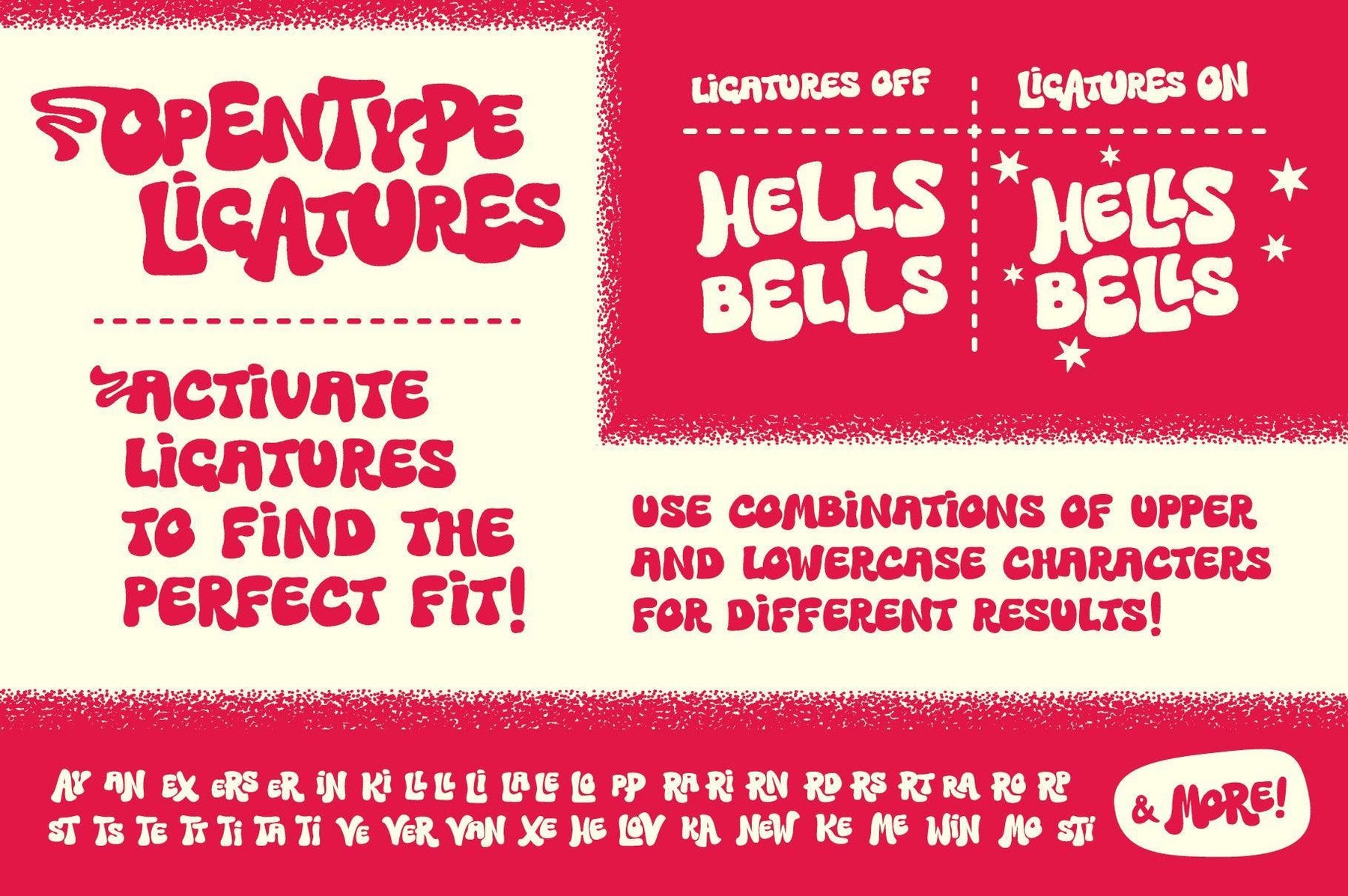Hells Bells: 1970s Bell Bottom Font by Wingsart Studio