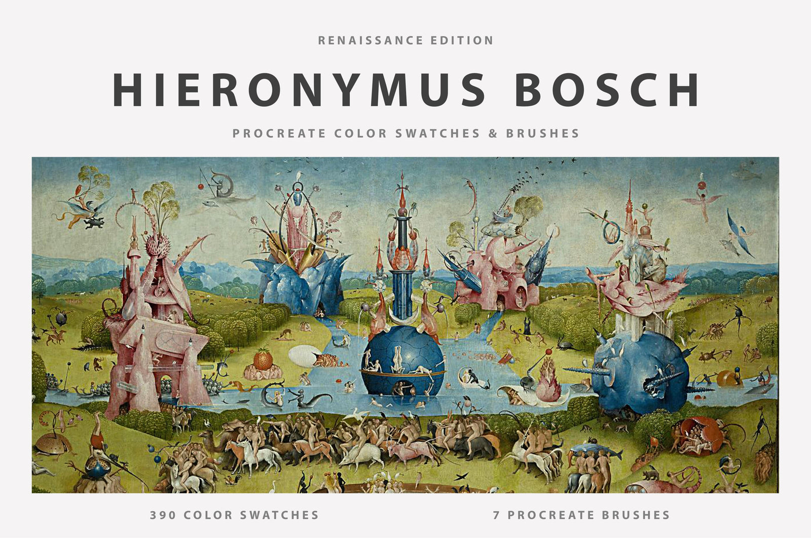 Hieronymus Bosch Procreate Brushes & Color Palettes by Digi Life