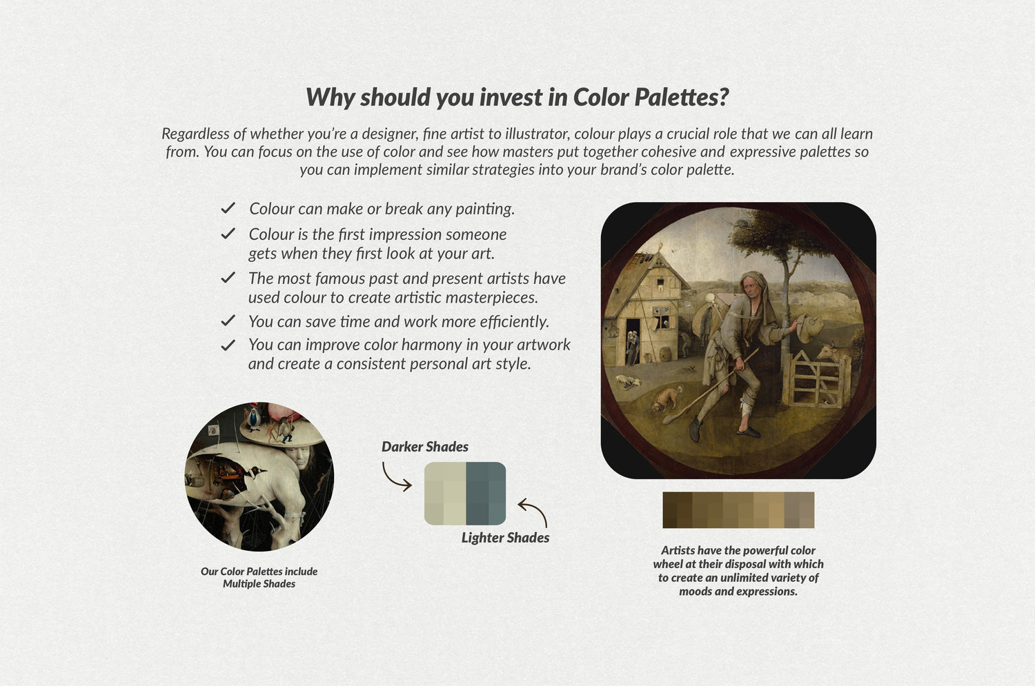 Hieronymus Bosch Procreate Brushes & Color Palettes by Digi Life
