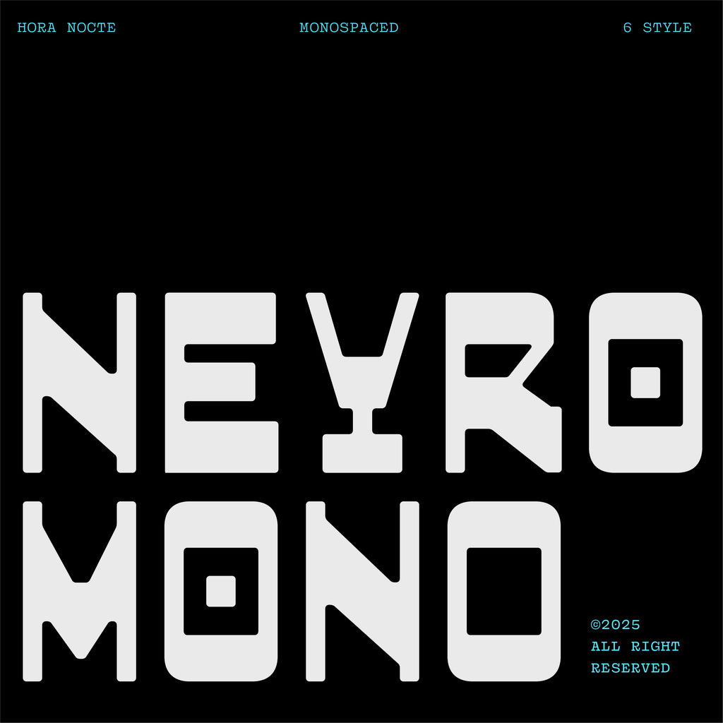 HN Neyro Mono by Hora Nocte Type Foundry