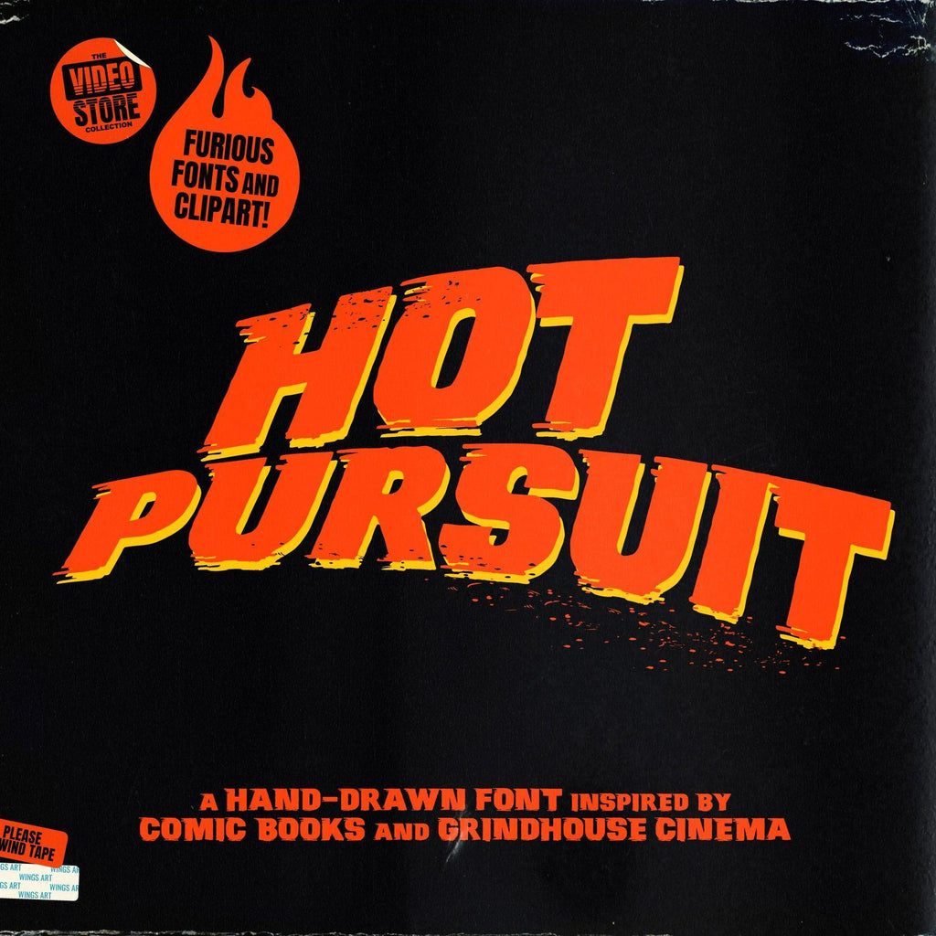 Hot Pursuit: A Hand-Drawn Grindhouse Roller Derby Font by Wingsart Studio