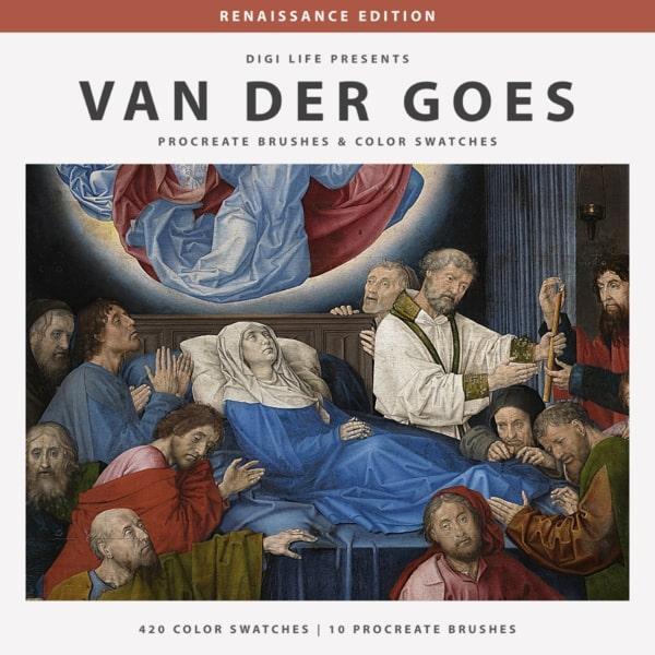 Hugo Van Der Goes Procreate Brushes & Color Palettes by Digi Life