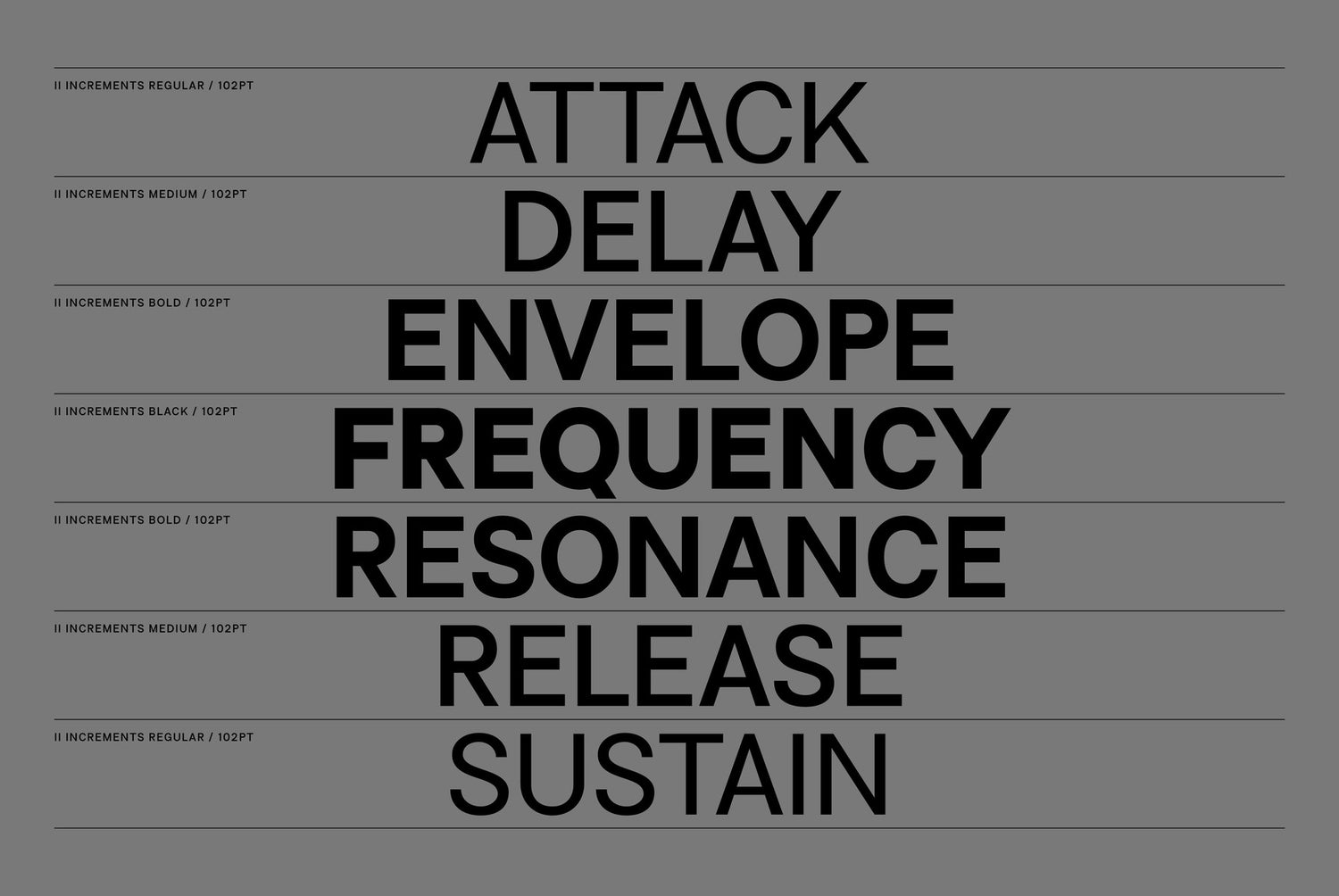 II Increments Sans by Increments