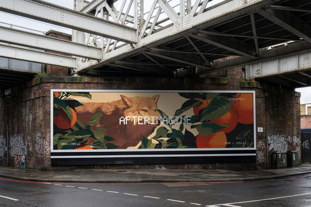 Industrial Bridge Billboard Mockup Scene by Afterimagine
