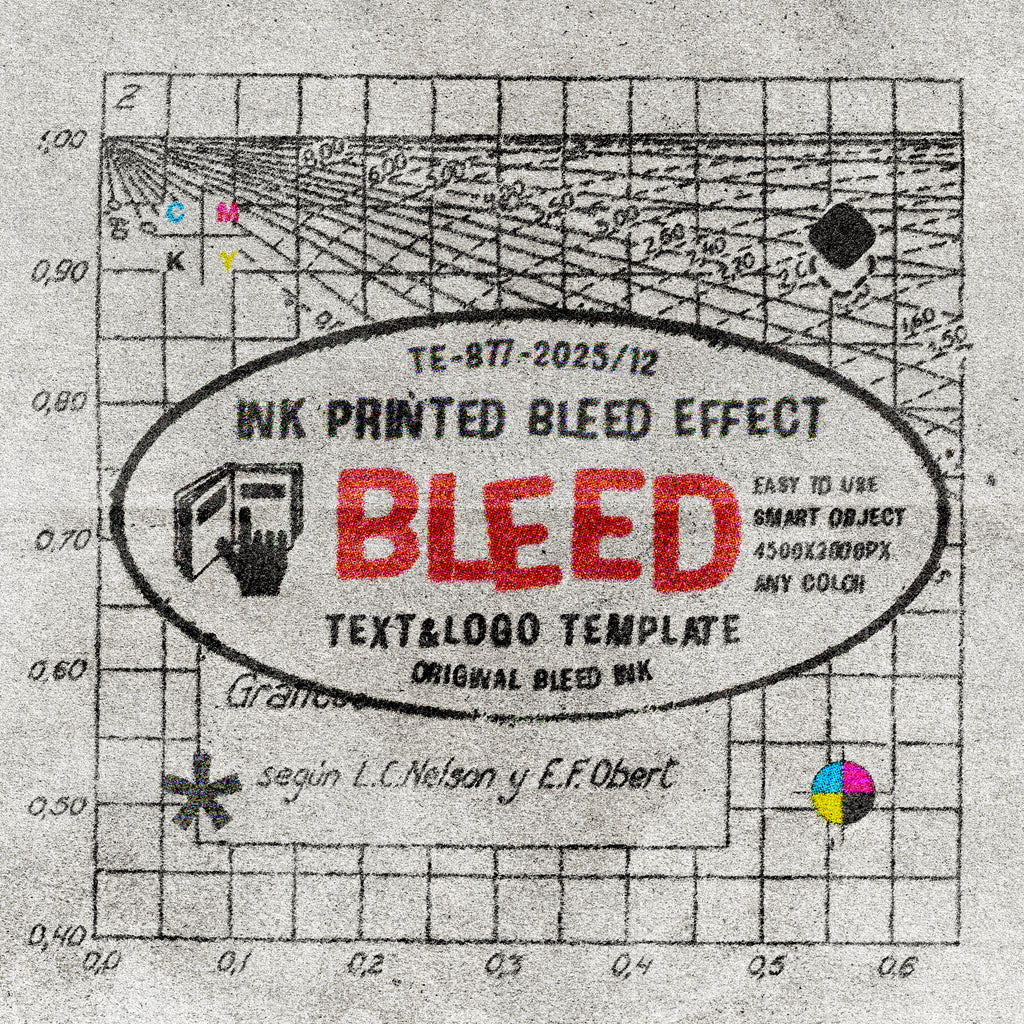 Ink Printed Bleed Text Effect by Pixelbuddha