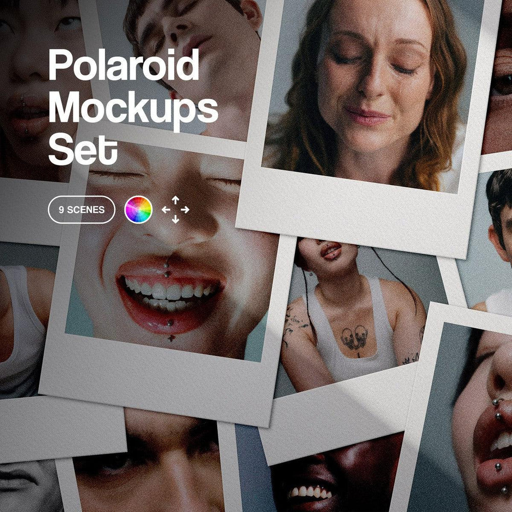 Instant Polaroid Frame Mockups Collection by Pixelbuddha