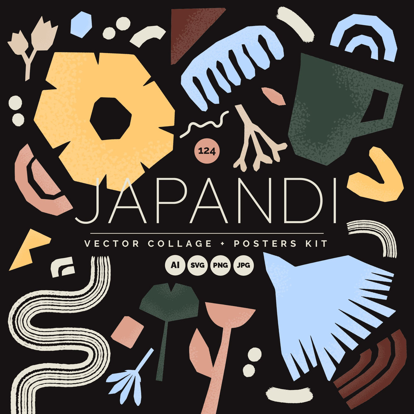 JAPANDI STUDIO Vector Kit by angelainthefields