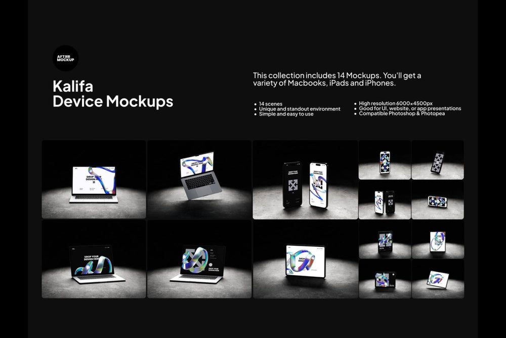 Kalifa Device Mockups by Aftermockup