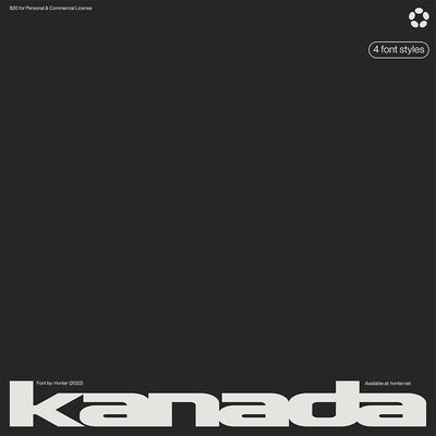 Kanada Typeface by HVNTER