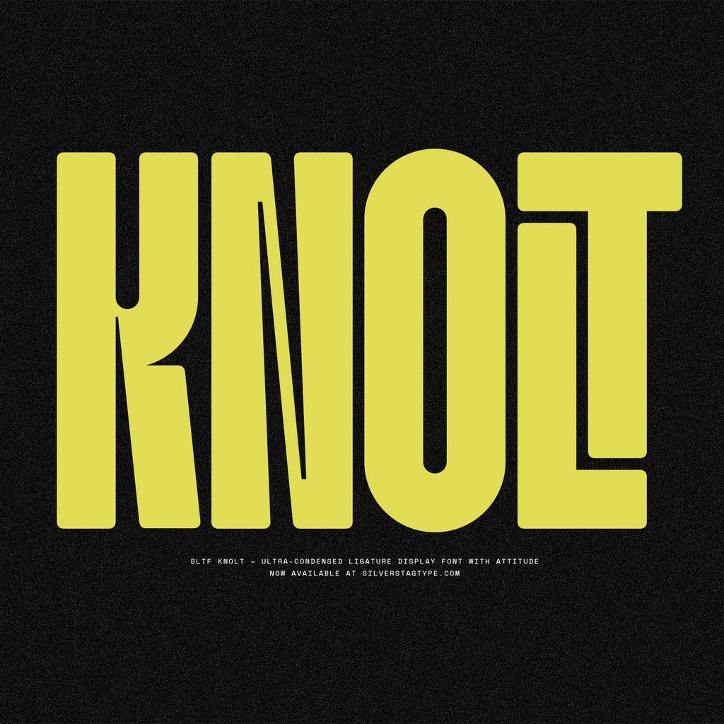 Knolt – Bold Ultra-Condensed Font by SilverStag Type Foundry