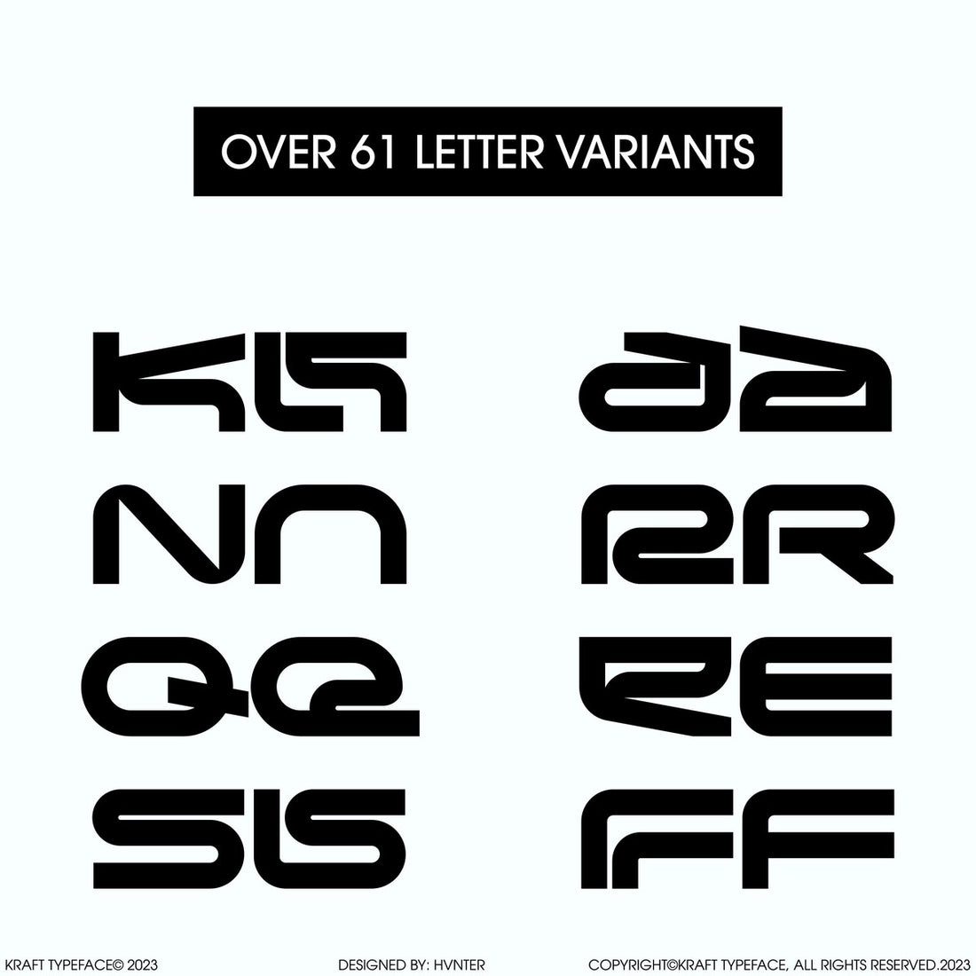 Kraft Typeface by HVNTER