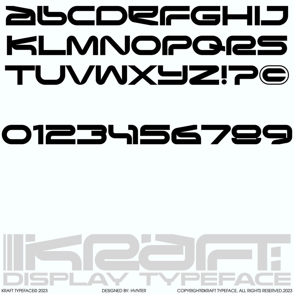 Kraft Typeface by HVNTER