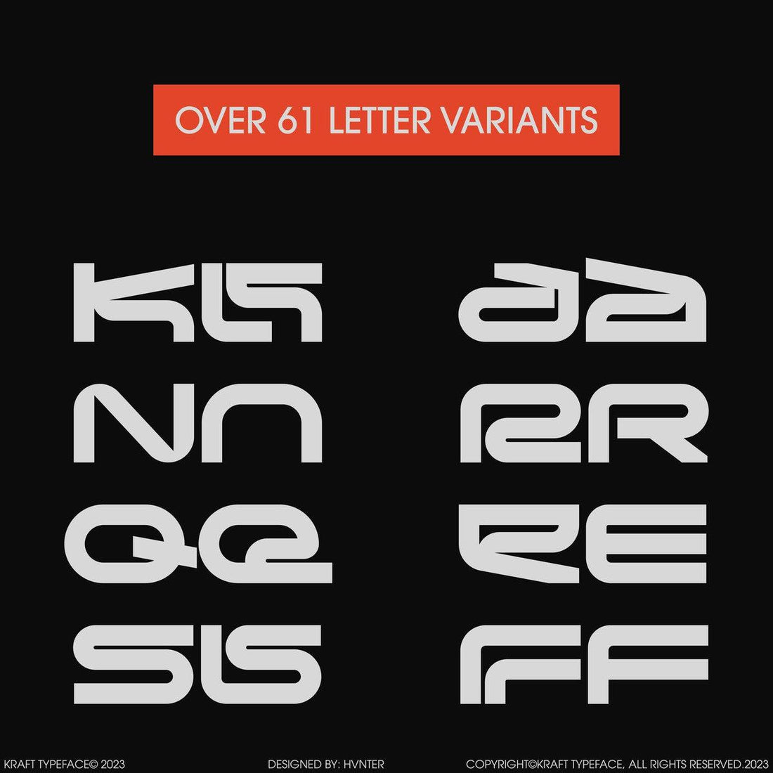 Kraft Typeface by HVNTER