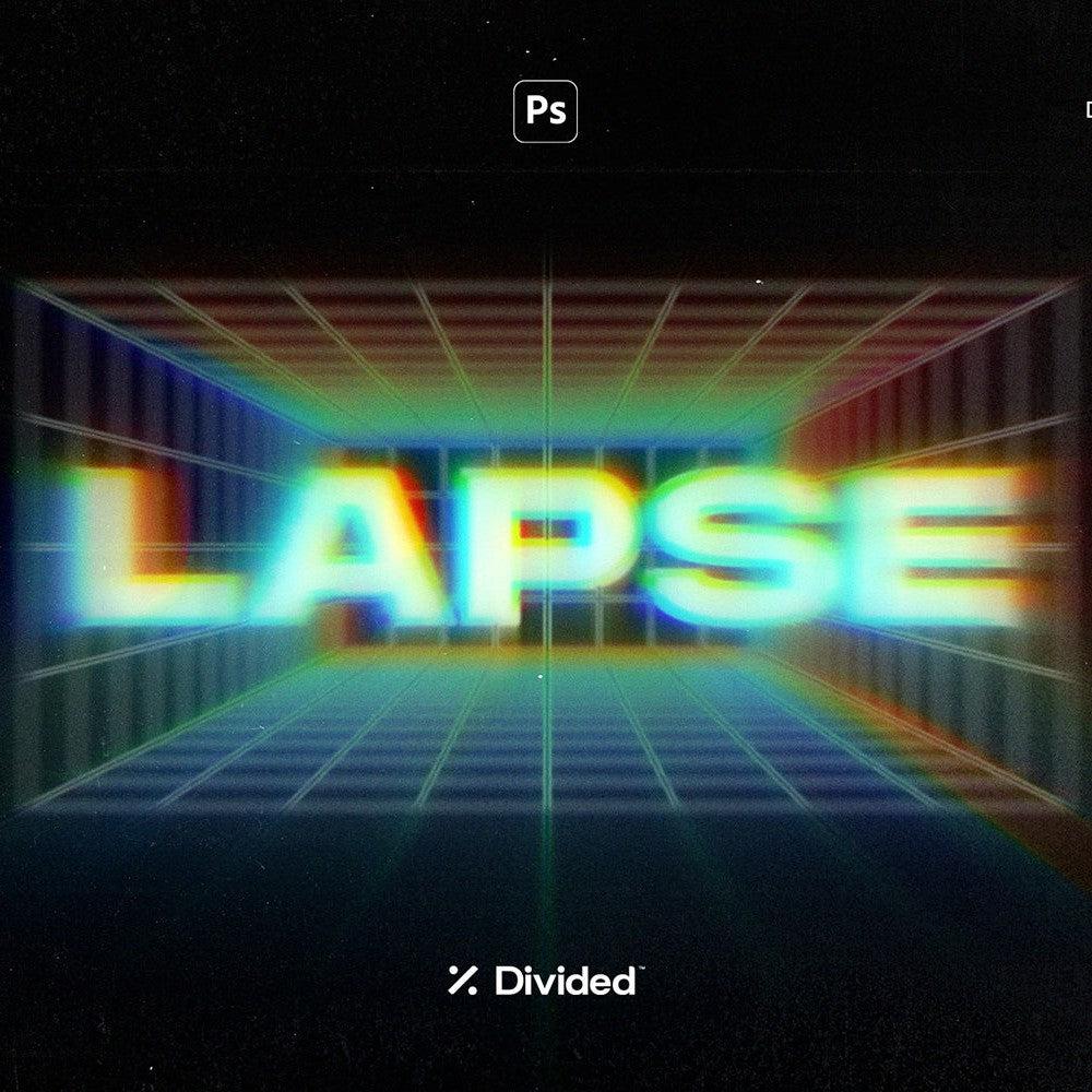 Lapse Chromatic Aberration Text Effect by Divided.co