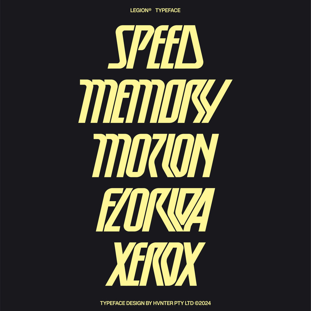 Legion Typeface by HVNTER