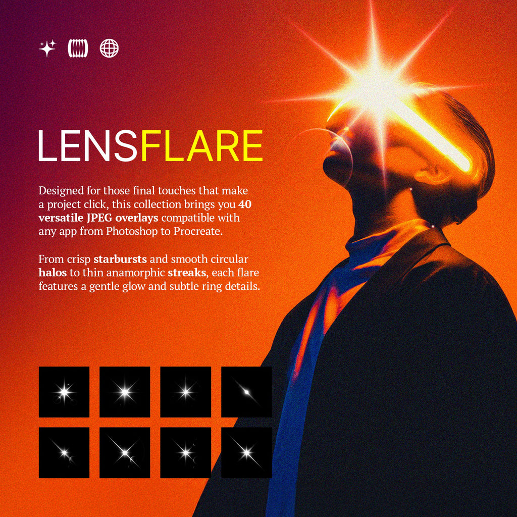 Lens Flare Overlays Collection by Pixelbuddha