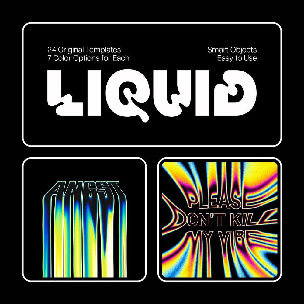 Liquid Text Effects Bundle by Pixelbuddha