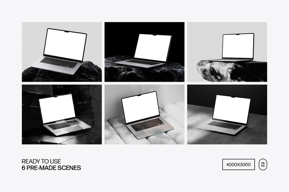 MacBook Air Mockup Set by Pixelbuddha