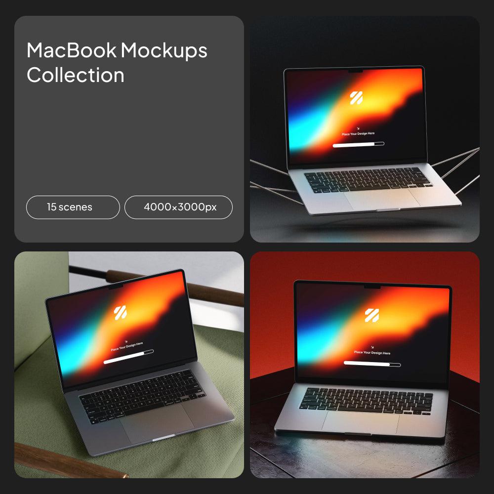 MacBook Mockups Collection by Aftermockup