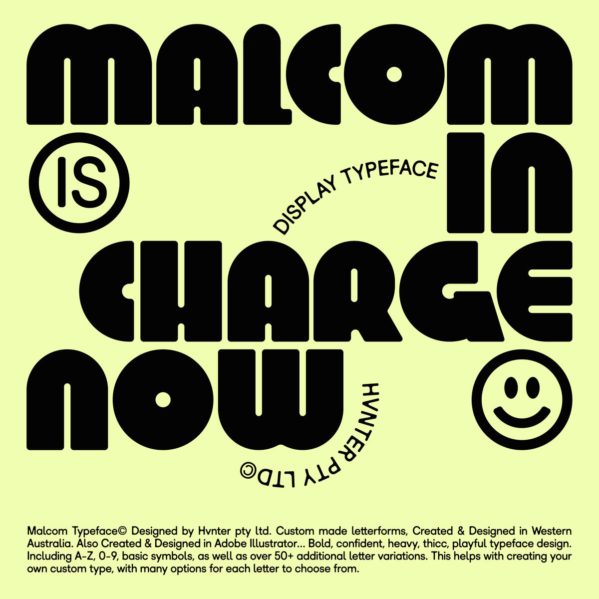 Malcom Typeface by HVNTER