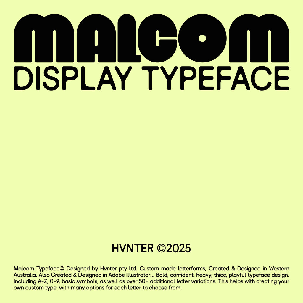 Malcom Typeface by HVNTER