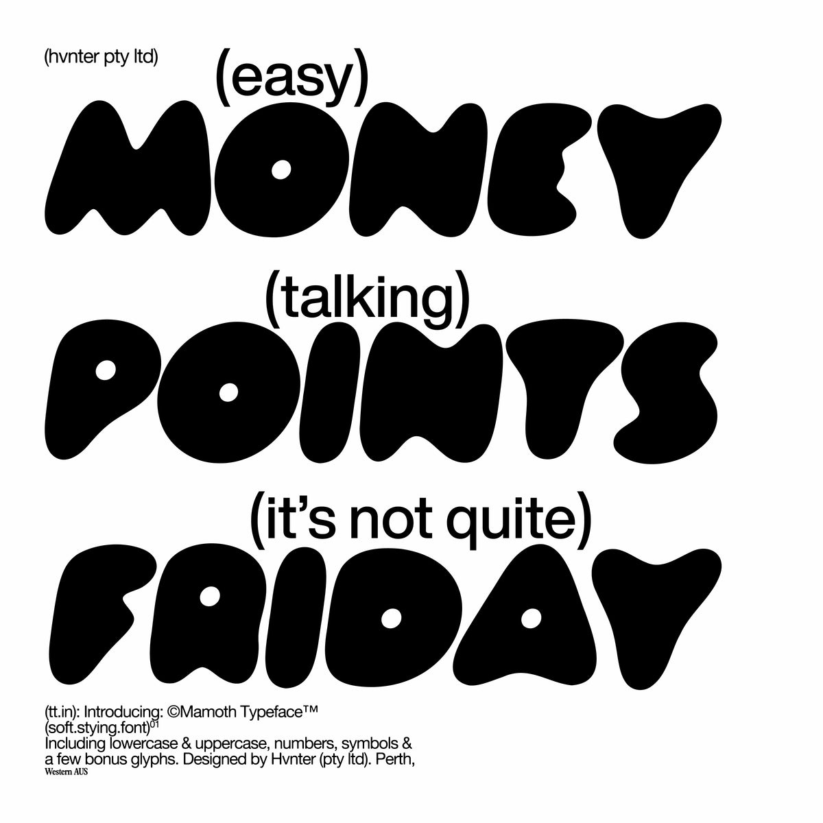 Mamoth Typeface by HVNTER