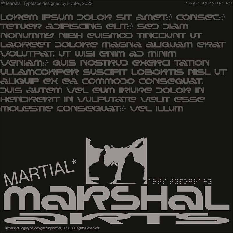Marshal Typeface by HVNTER