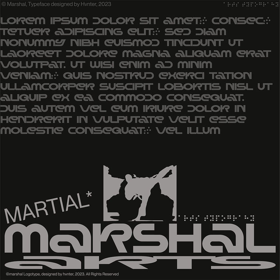 Marshal Typeface by HVNTER