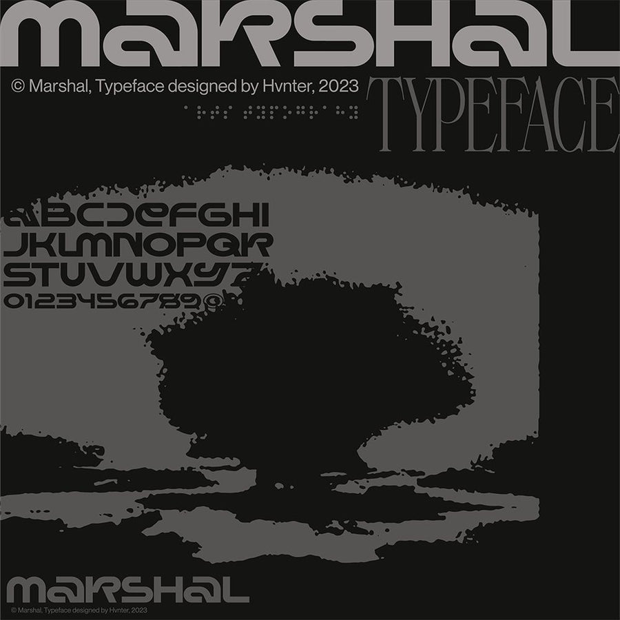Marshal Typeface by HVNTER