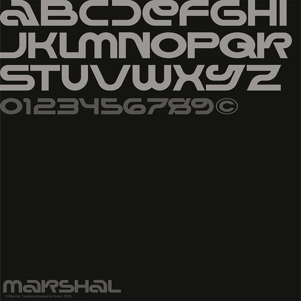 Marshal Typeface by HVNTER