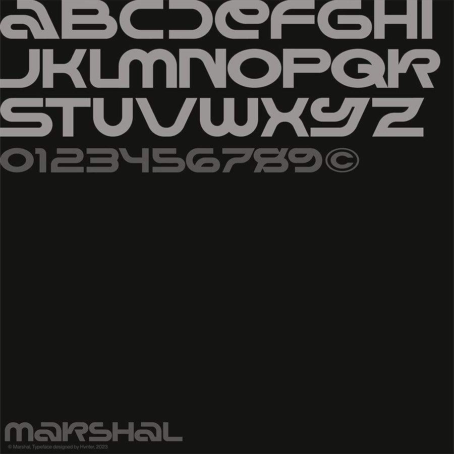 Marshal Typeface by HVNTER
