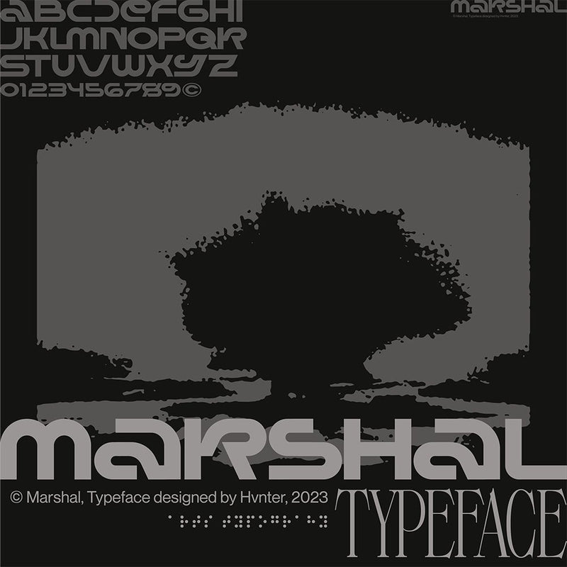 Marshal Typeface by HVNTER