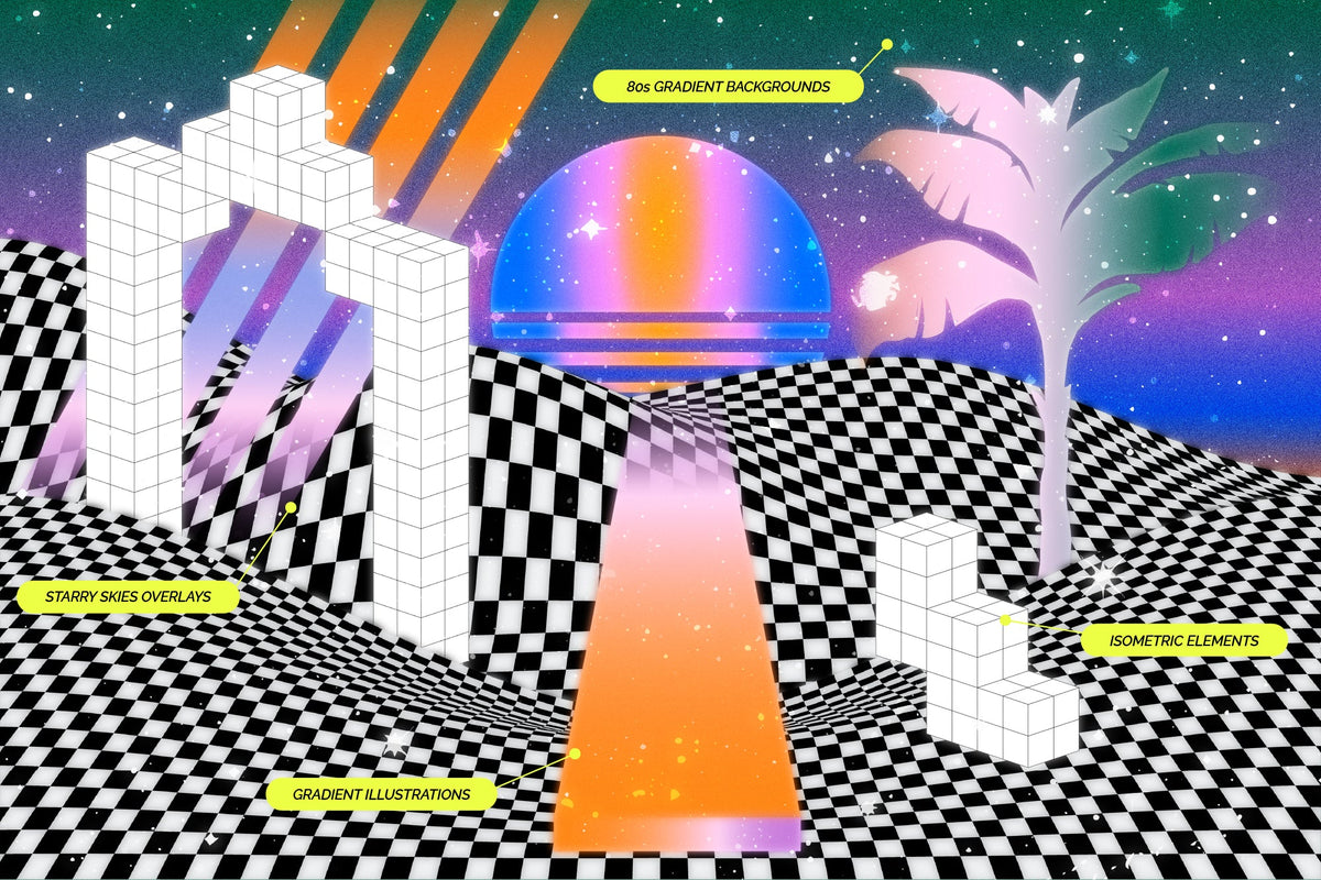 META HORIZONS Vector Elements by angelainthefields