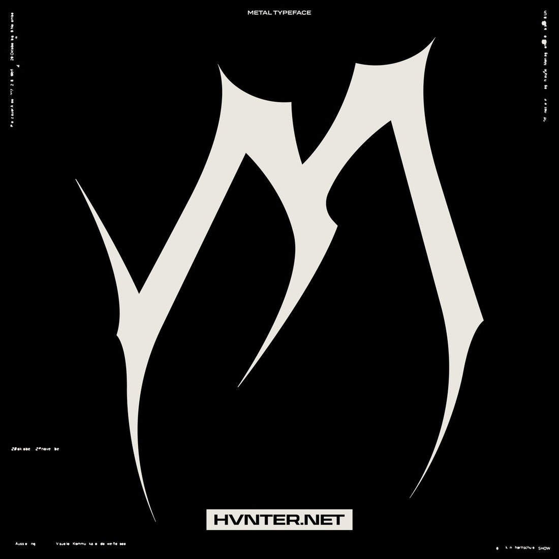 Metal Typeface by HVNTER