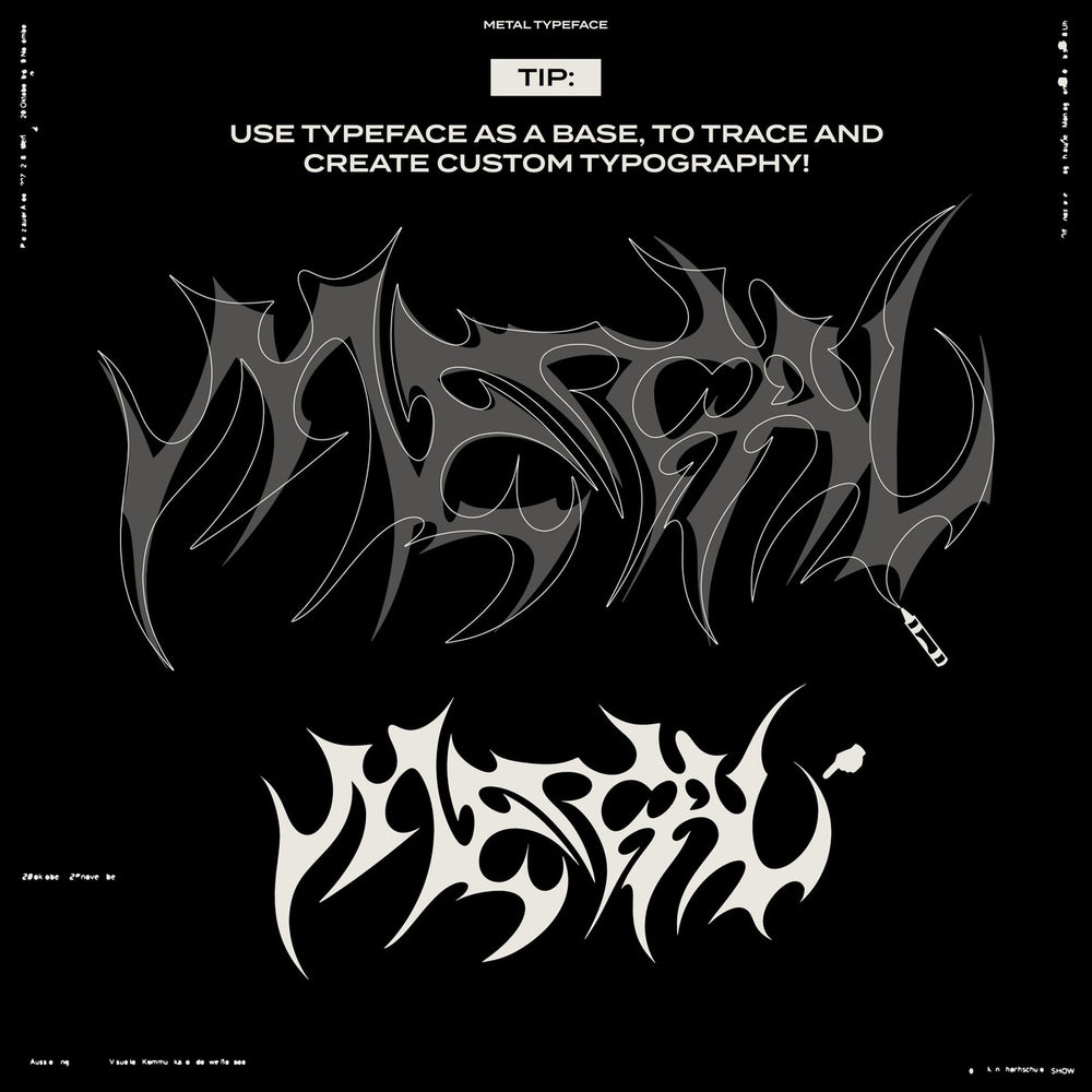 Metal Typeface by HVNTER