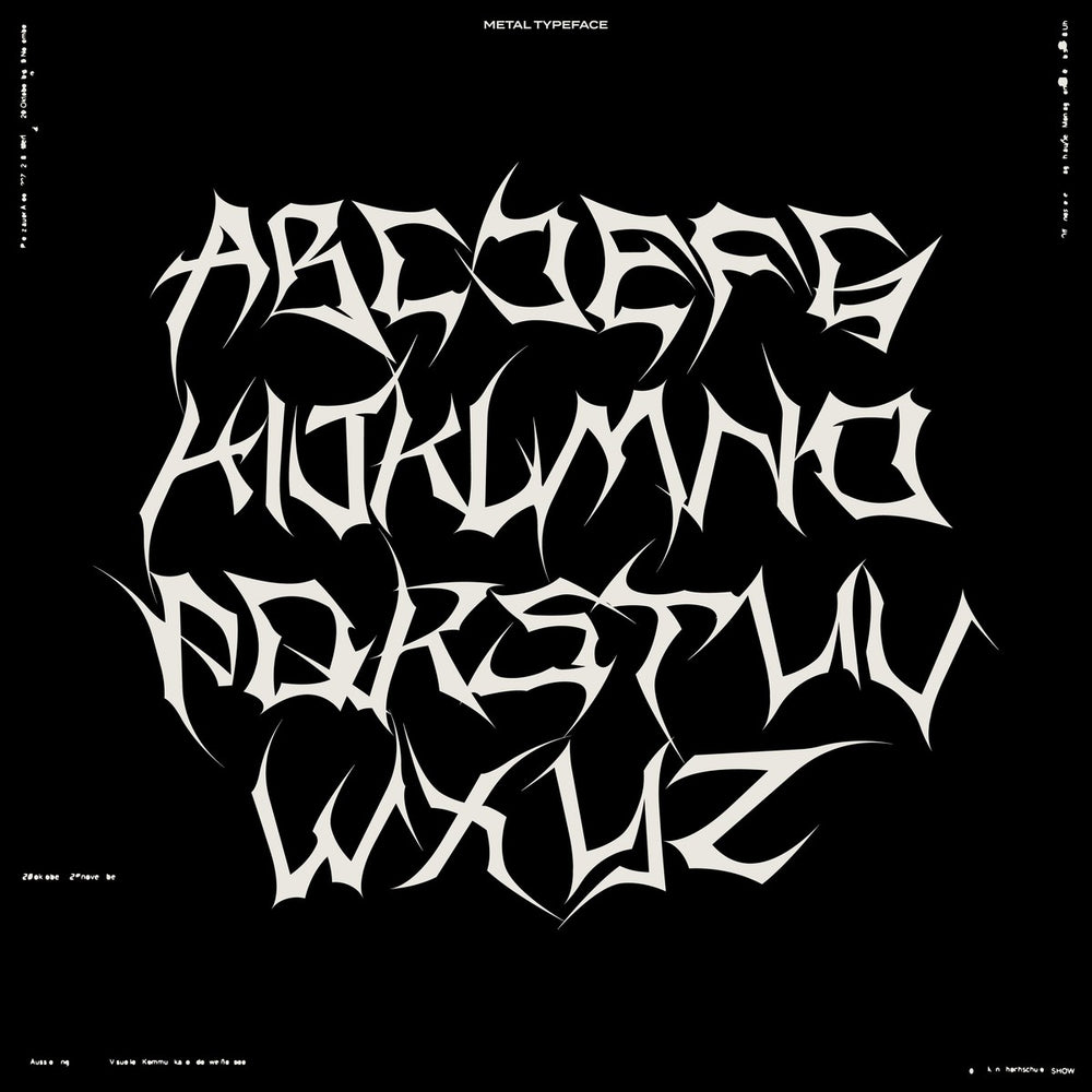 Metal Typeface by HVNTER